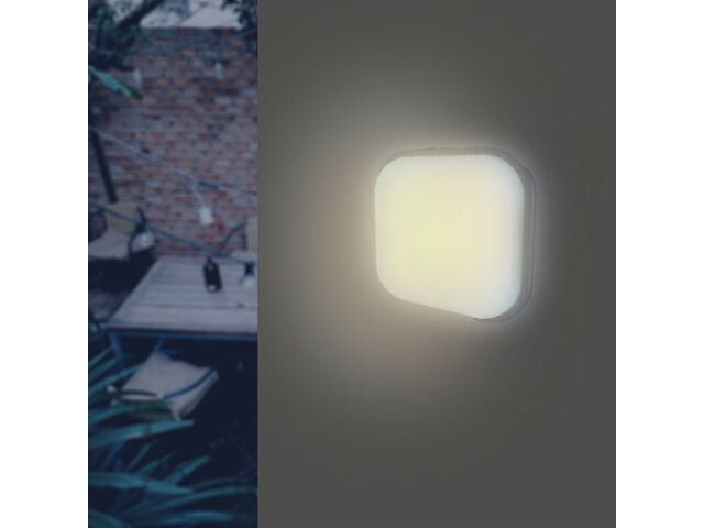 Applique LED Murale 20W BLANC Carré IP65 - Blanc Froid 6000K - 8000K ...