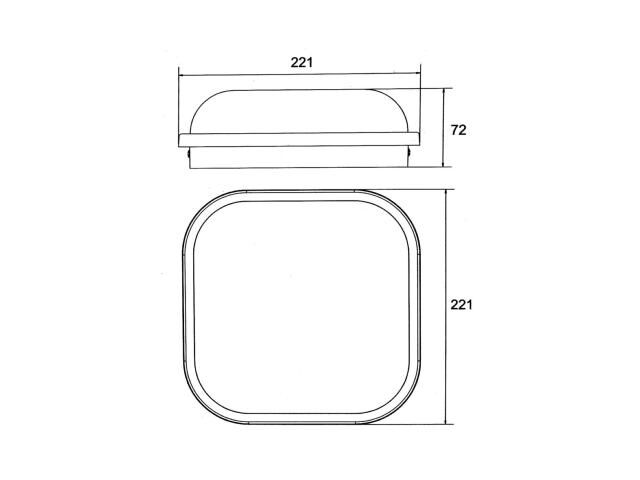 Applique LED Murale 20W BLANC Carré IP65 - Blanc Neutre 4000K - 5500K ...