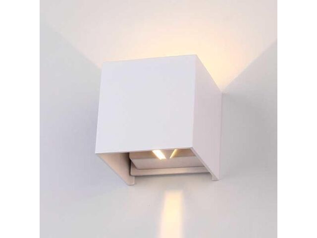 Applique Murale Design LED 12W IP54 Carré - Blanc Neutre 4000K - 5500K ...