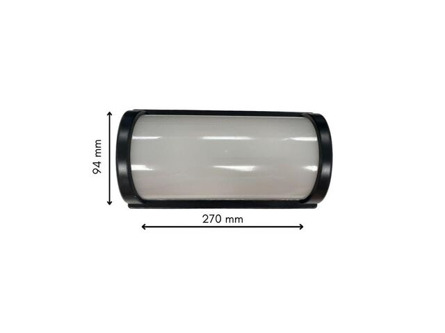 Applique Murale LED 20W Noire Rectangulaire IP65 - Blanc Froid 6000K ...