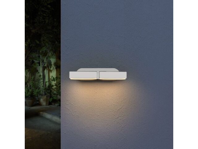 Applique murale LED 2x6W IP54 Orientable - Blanc Neutre 4000K - 5500K ...