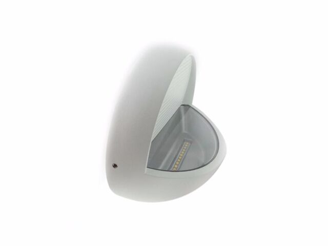 Applique Murale LED 7W IP44 Ovale BLANC - Blanc Neutre 4000K - 5500K ...