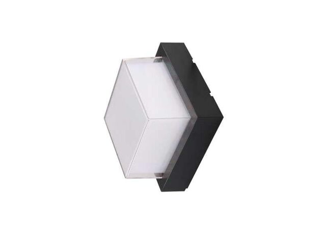 Applique Murale Noire Cube LED IP65 - Blanc Chaud 2300K - 3500K ...