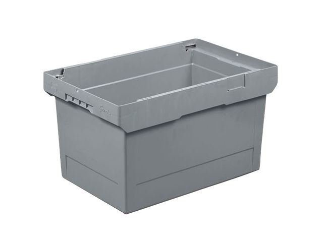 Bac de transport empilable 58 litres gris | Contact SETAM, L ...