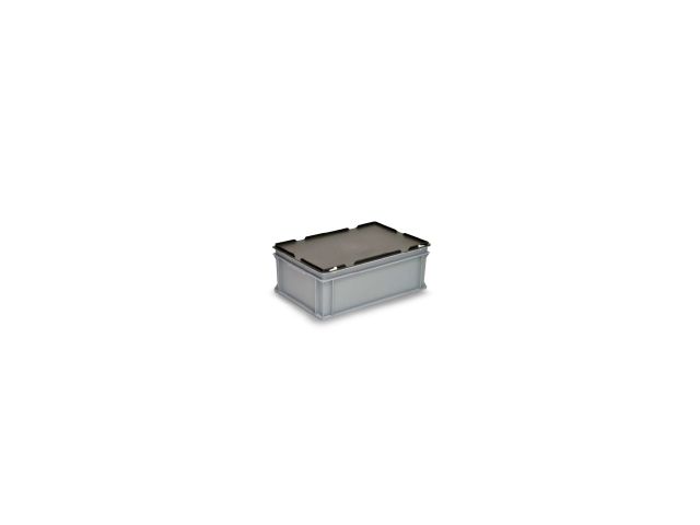 Bac Europe 400 x 300 avec couvercle à charnières | Contact Axess Industries