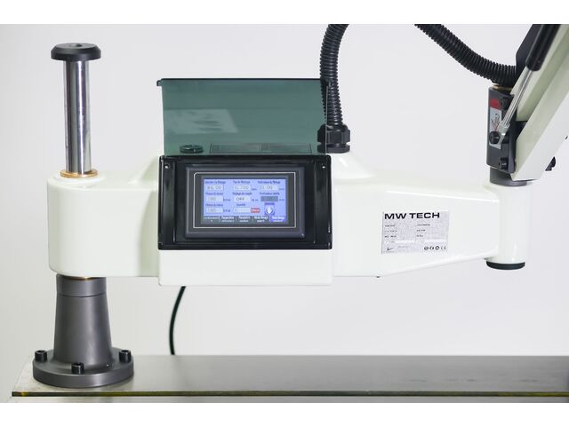 Bras de taraudage électrique M10 à M36 écran tactile PLC servo 1,2 kW ...