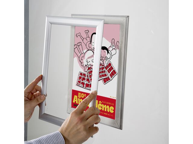 Cadre clic-clac double-faces A5 | Contact EDIMETA - Présentoirs et PLV ...