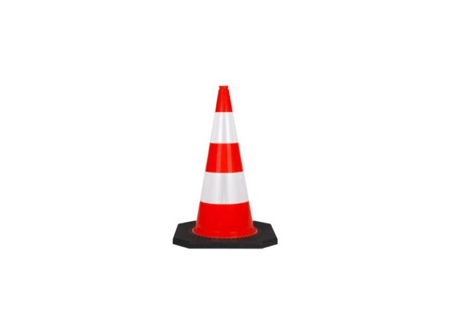 Cône de chantier K5A 7 kg - Hauteur 90 cm | Contact NORMEQUIP