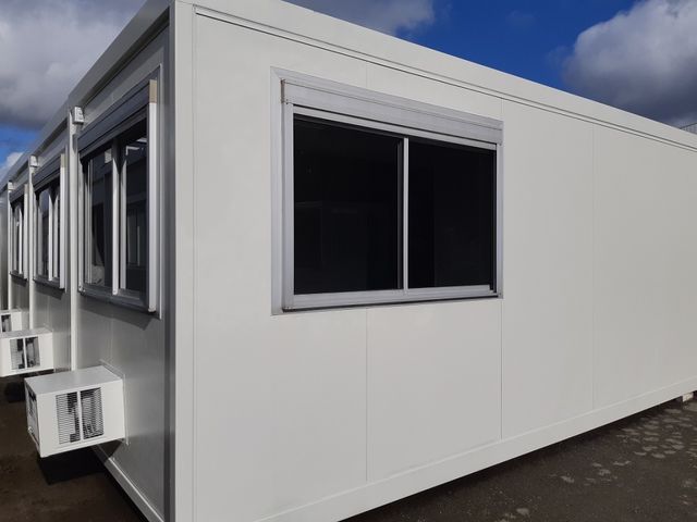Ensemble préfabriqué bureau/sanitaire/réfectoire | Contact DELTAMOD