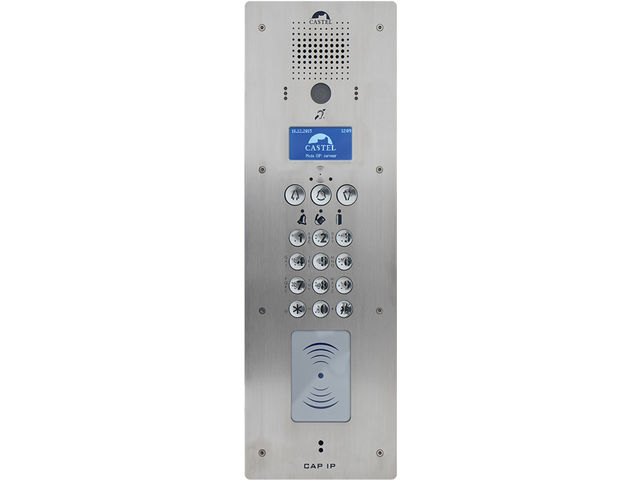 Interphone audio vidéo Full IP/SIP avec lecteur 13,56 MHz et clavier ...