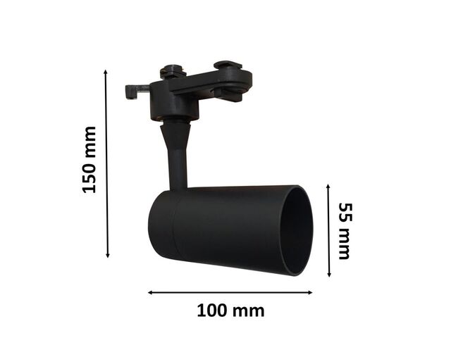 KIT SPOT LED SUR RAIL MONOPHASÉ + AMPOULE LED GU10 8W - Blanc / Blanc ...
