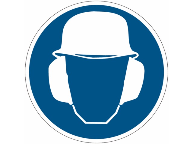 Mini-pictogrammes d'obligation "Casque de protection et serre-tête ...