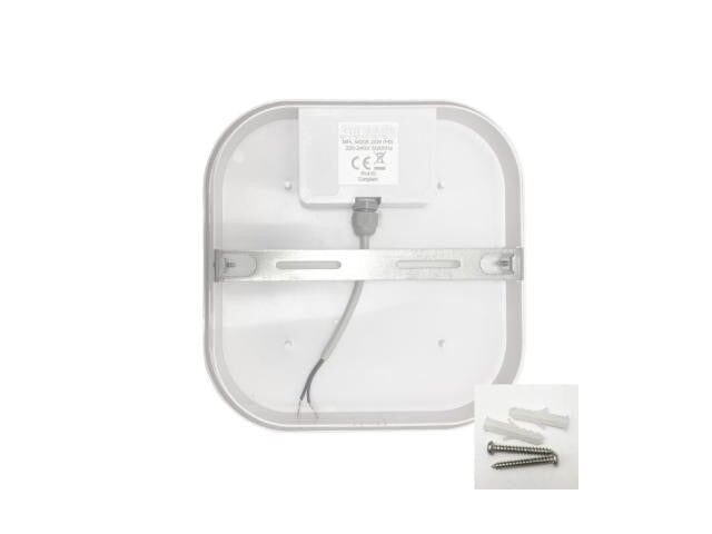 Pack de 10 - Applique LED Murale 20W BLANC Carré IP65 - Blanc Neutre ...
