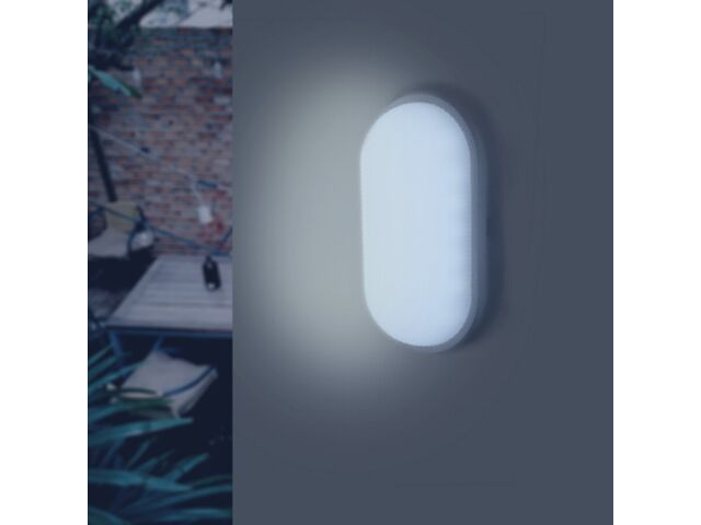 Pack de 10 - Applique LED Murale 20W Blanche Ovale IP65 - Blanc Neutre ...