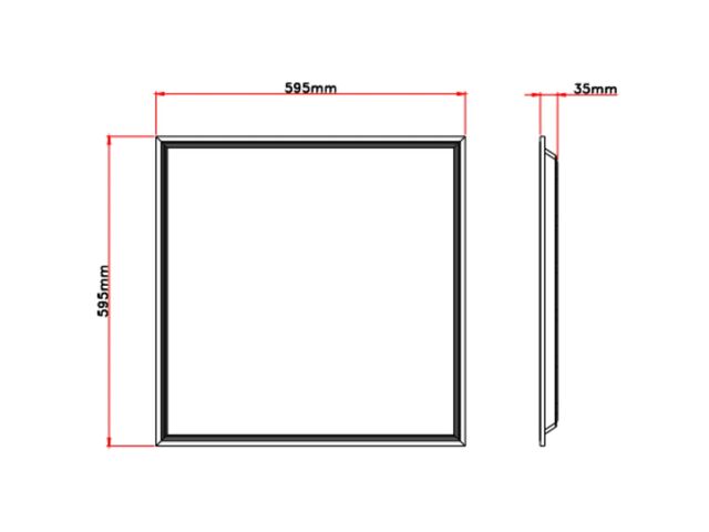 Pack de 2 - Panneau LED 28W 60x60 BLANC dimmable 150lm/W avec détecteur ...