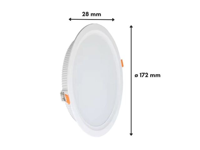 Pack de 20 - Spot LED Encastrable Plat Étanche 20W BLANC Transformateur ...