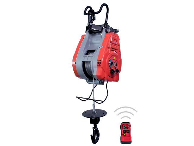 Palan électrique à câble 490kg 30m 2,8 kW 230 V vitesse variable ...