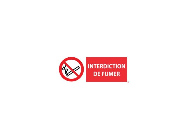 Panneau picto interdiction de fumer | Contact NORMEQUIP