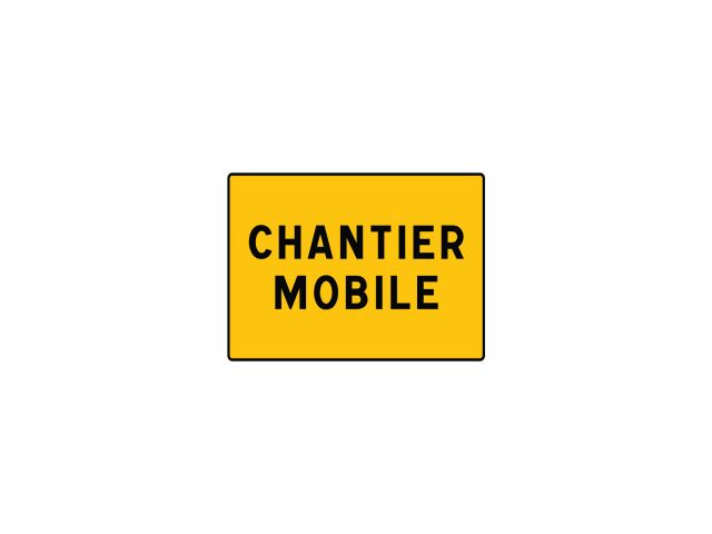 Panneau temporaire chantier mobile KC1CM | Contact NORMEQUIP