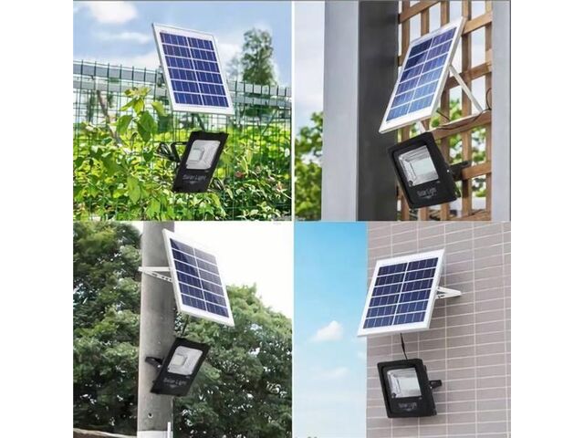 Projecteur Solaire LED 8W Dimmable avec Détecteur (Panneau ...