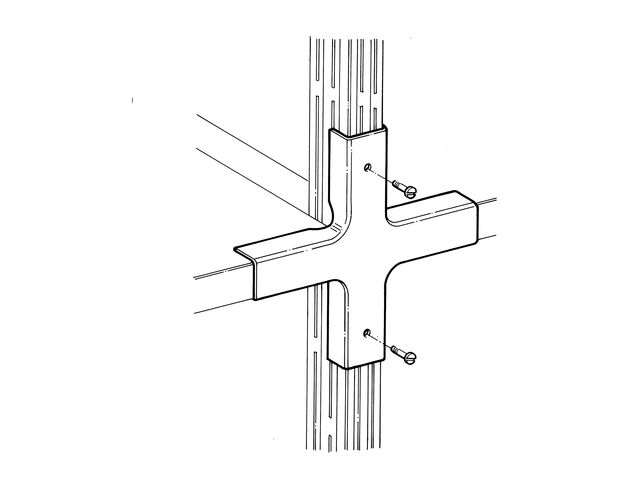 Raidisseur en croix et visserie pour rayonnage Galvatop et Universel ...