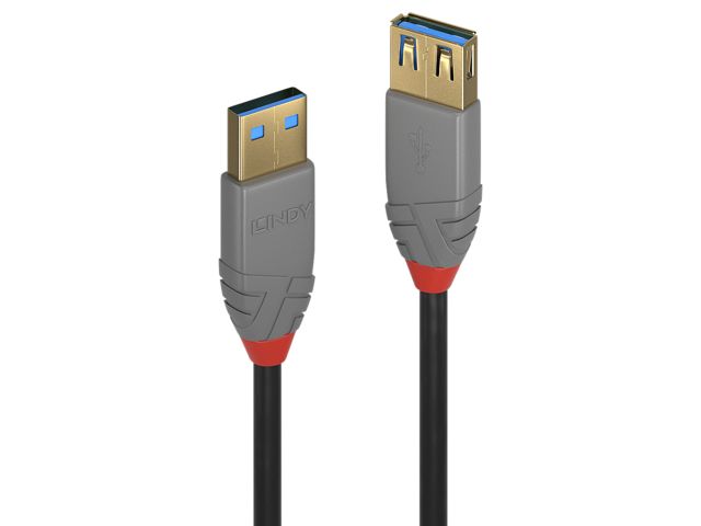Rallonge USB 3.0 type A, Anthra Line, 1m | Contact LINDY FRANCE