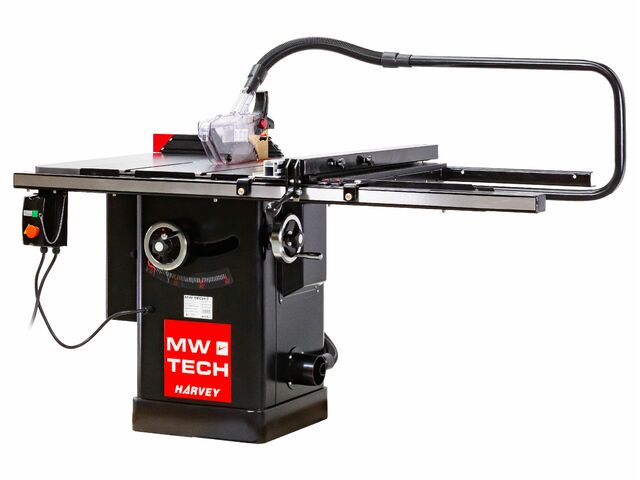 Scie circulaire sur table d'atelier diam. 250mm 2,25kw 230V butée 91cm ...
