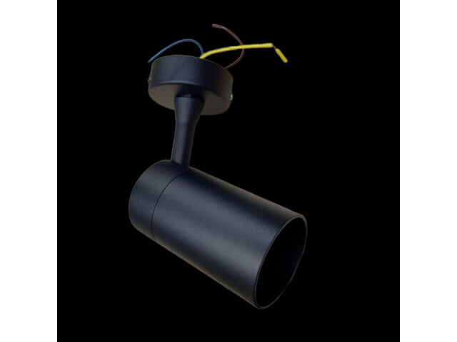 Spot LED en saillie 80° pour ampoule GU10 - Noir | Contact Silumen