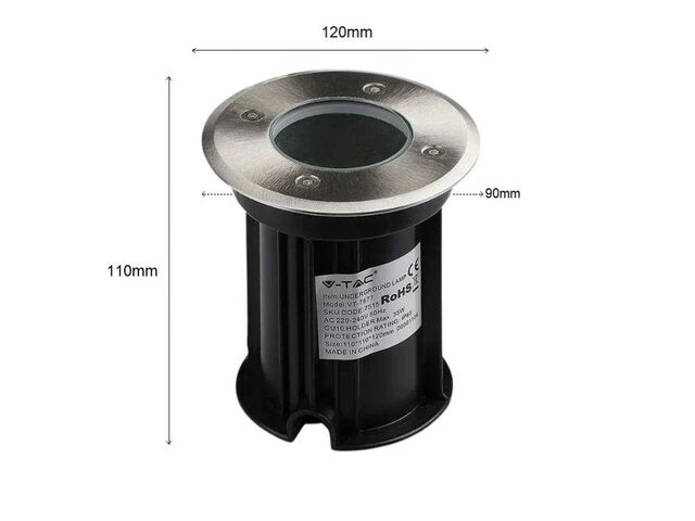 Spot LED Extérieur Encastrable IP65 pour Ampoule GU10 | Contact Silumen