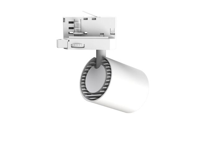 Spot LED sur Rail Blanc Triphasé 24W 36° TRIAC Dimmable - Blanc Neutre ...