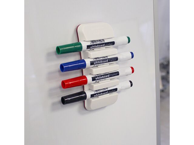 Support magnétique pour 4 feutres pour tableaux blancs aimantés ...