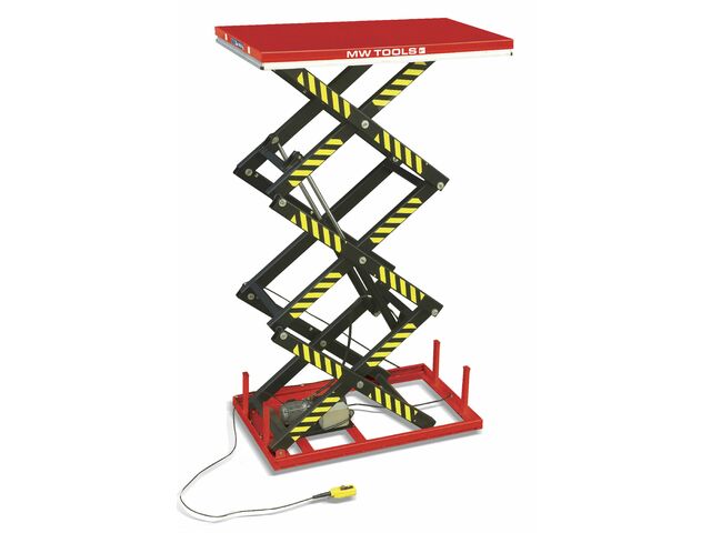 Table élévatrice à ciseaux 3000mm 1000kg 230V MW Tools TPSL1300 ...