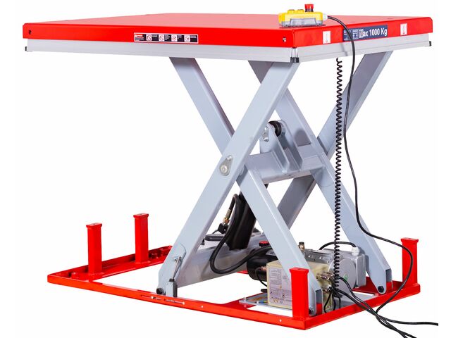 Table élévatrice à ciseaux électro-hydraulique 990mm 1000kg MW-Tools ...