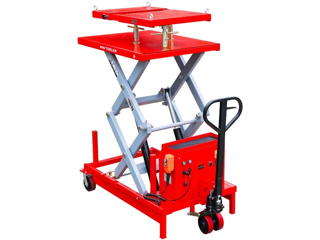 Table élévatrice mobile électrique sur batterie 1500 kg + petit plateau ...