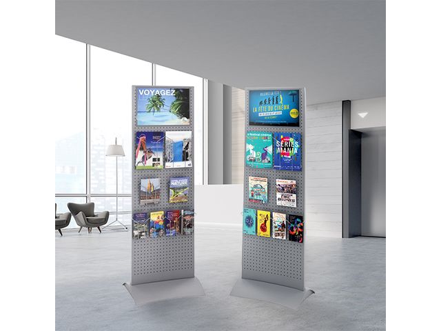 Totem-Expo® L 30 cm x H 165 cm double-faces sans accessoire | Contact ...